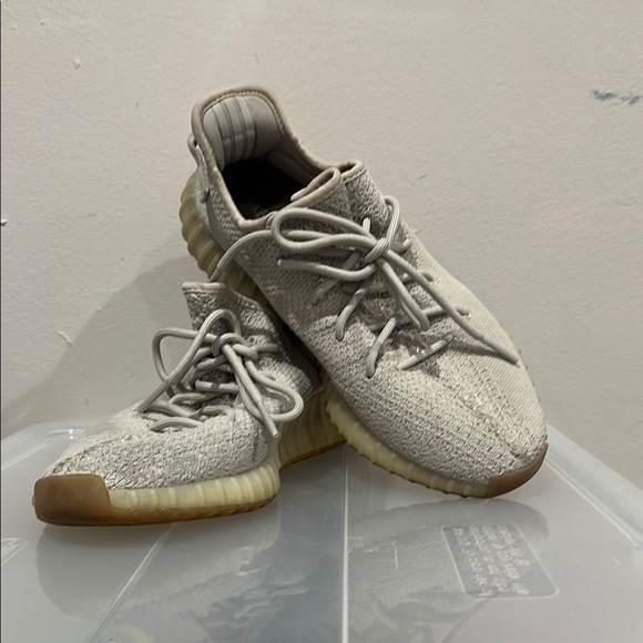 Yeezy | Shoes | Adidas Yeezy Beige Sneakers With Gum Sole | Poshmark
